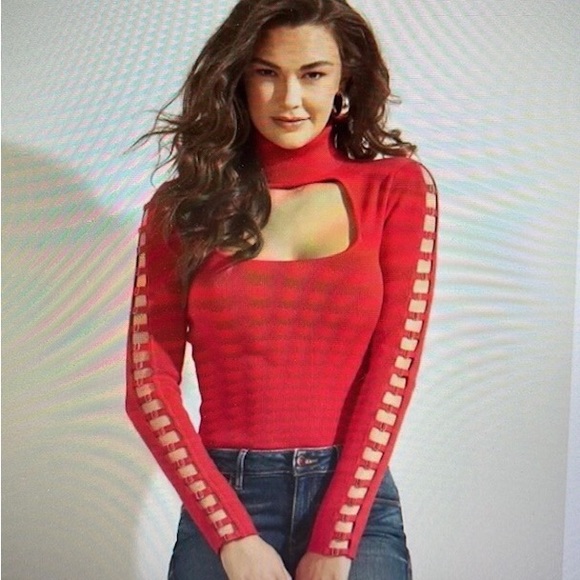 Guess | Sweaters | Guess New High Neck Sweater Cut Out Shoulders | Poshmark